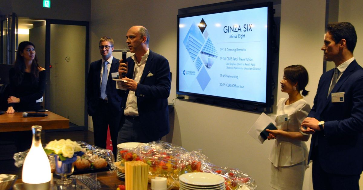 GINZA SIXの開業8日前を記念する特別イベントをCBREオフィスにて開催 | CCI France Japon